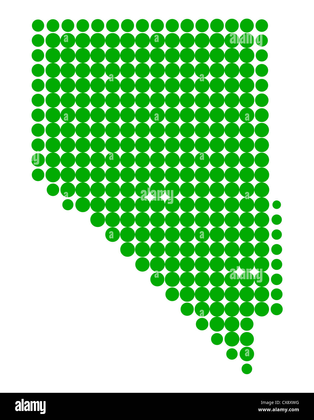 Map of Nevada Stock Photo - Alamy