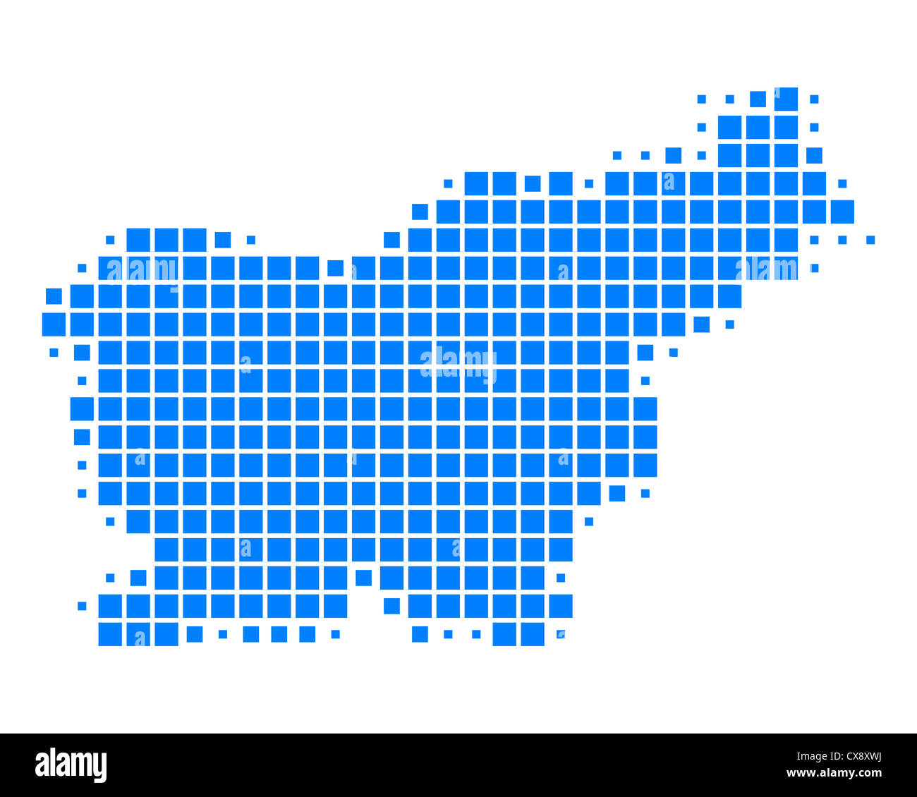 Map of Slovenia Stock Photo - Alamy