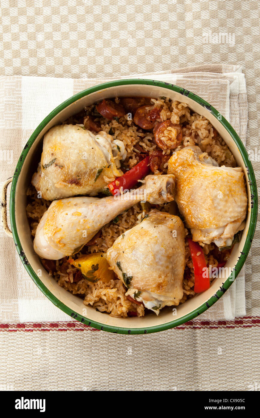 Chicken thigh chorizo hi-res stock photography and images - Alamy