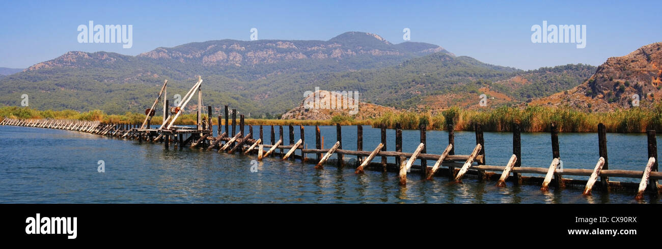 Panorama of a river in Turkey Stock Photo - Alamy