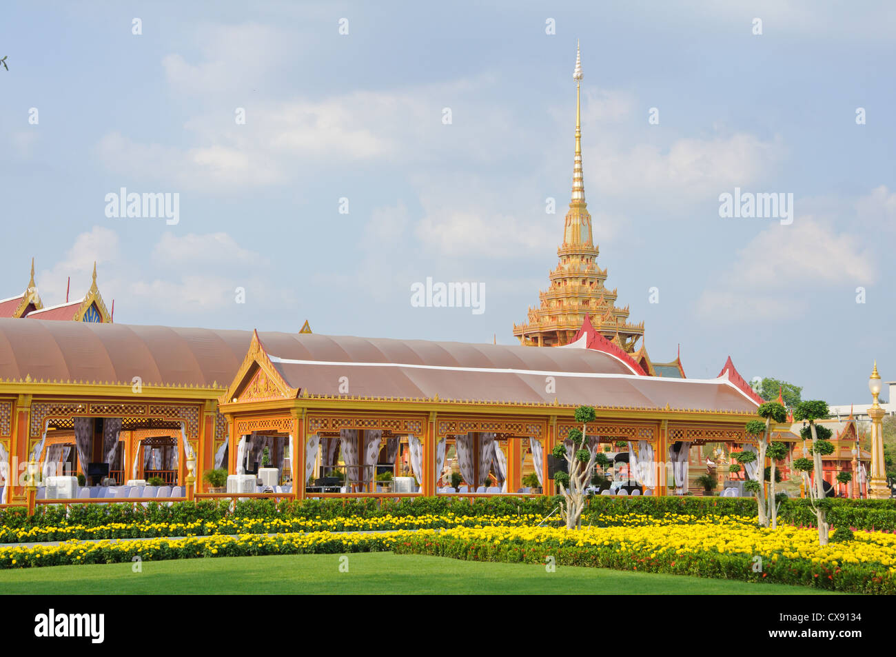The beautiful meru in royal cremation ceremony at Sa Nam Luang, Bangkok ...