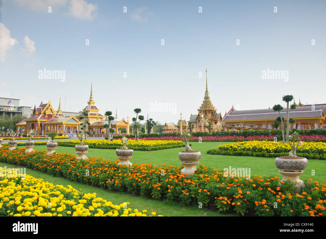 The beautiful meru in royal cremation ceremony at Sa Nam Luang, Bangkok ...