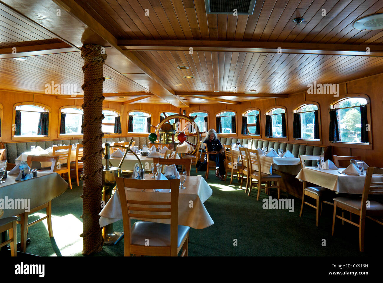 Refurbished renovated woodwork Quarterdeck dining room Canadian ...