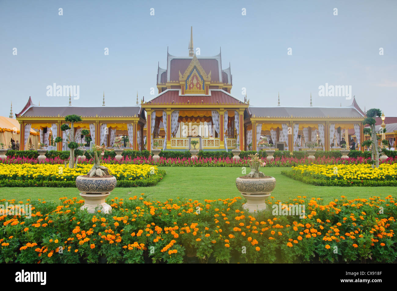 The beautiful meru in royal cremation ceremony at Sa Nam Luang, Bangkok ...