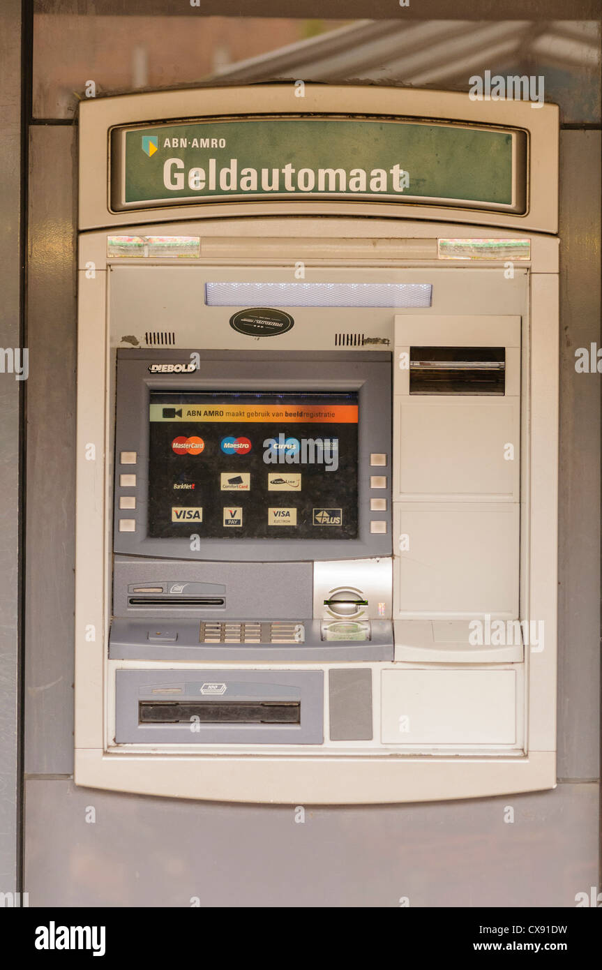 Abn Amro Geldautomaat cash machine Stock Photo - Alamy