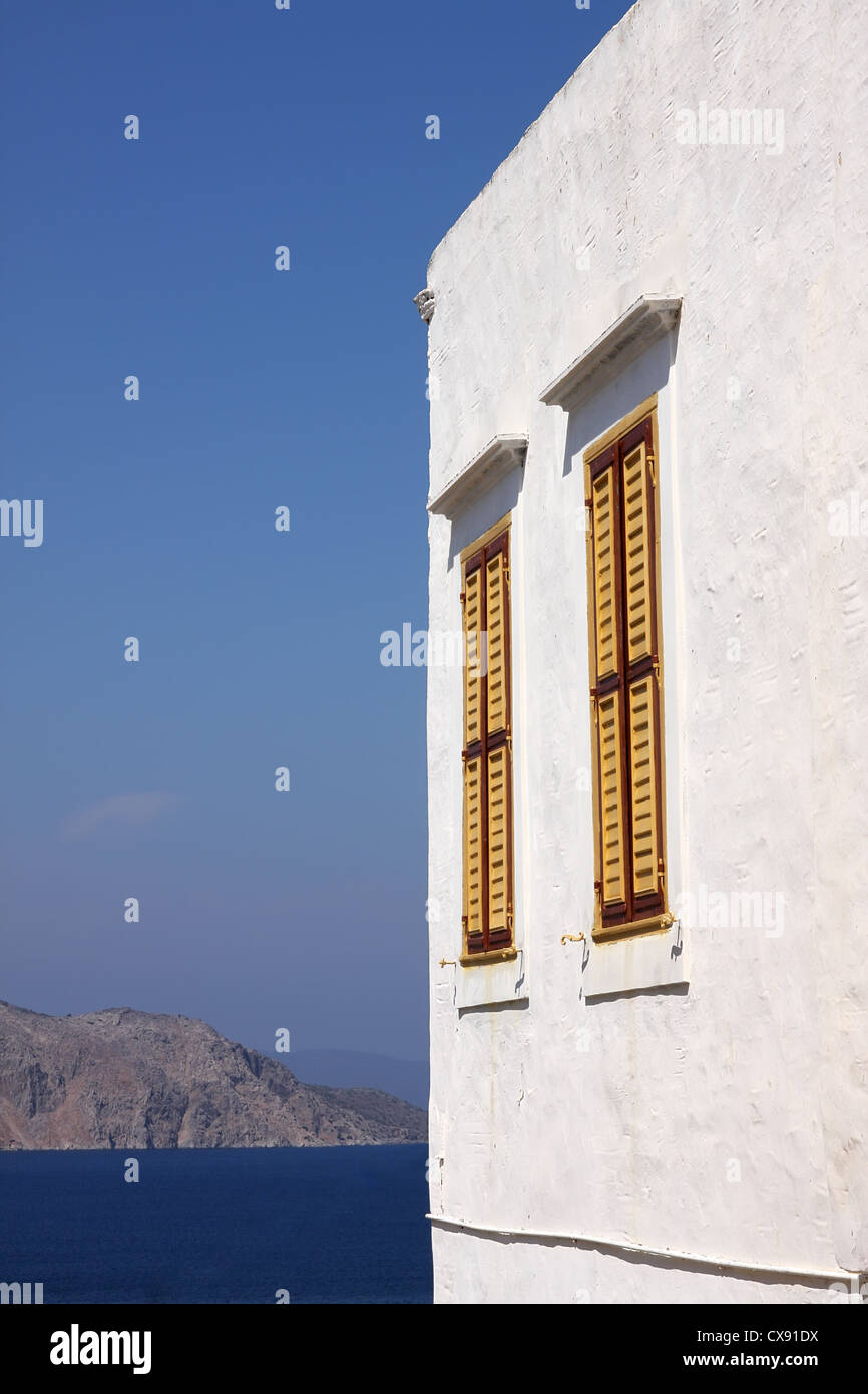 House facade greece hi-res stock photography and images - Alamy