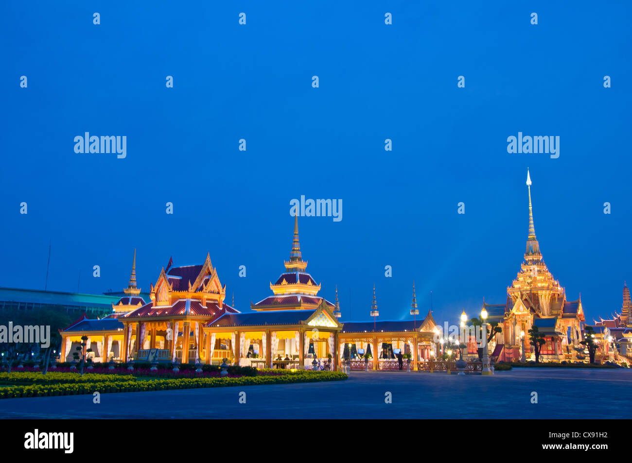The beautiful meru in royal cremation ceremony at Sa Nam Luang, Bangkok ...