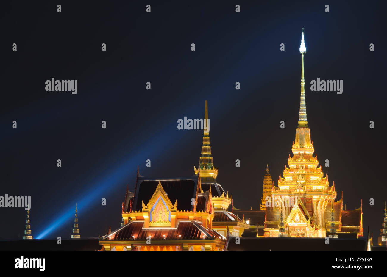 The beautiful meru in royal cremation ceremony at Sa Nam Luang, Bangkok ...