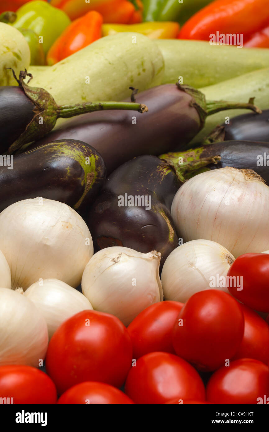 Multicolored Vegetable Variety background, closeup Stock Photo - Alamy