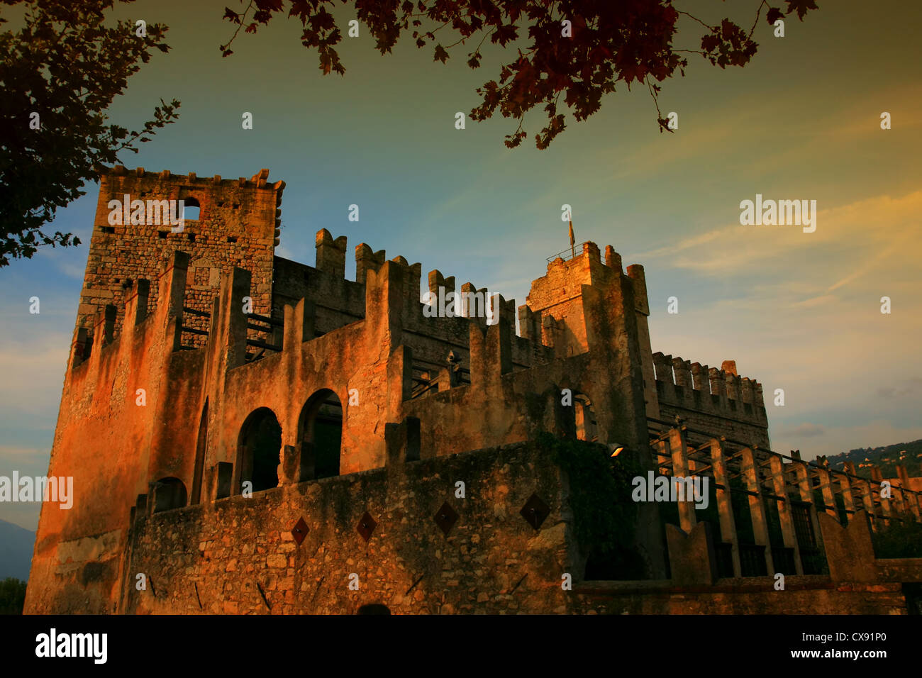Old spooky castle Stock Photo - Alamy