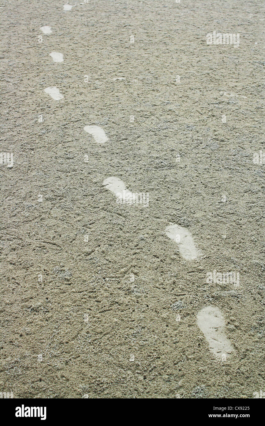 Steps on the sand Stock Photo - Alamy
