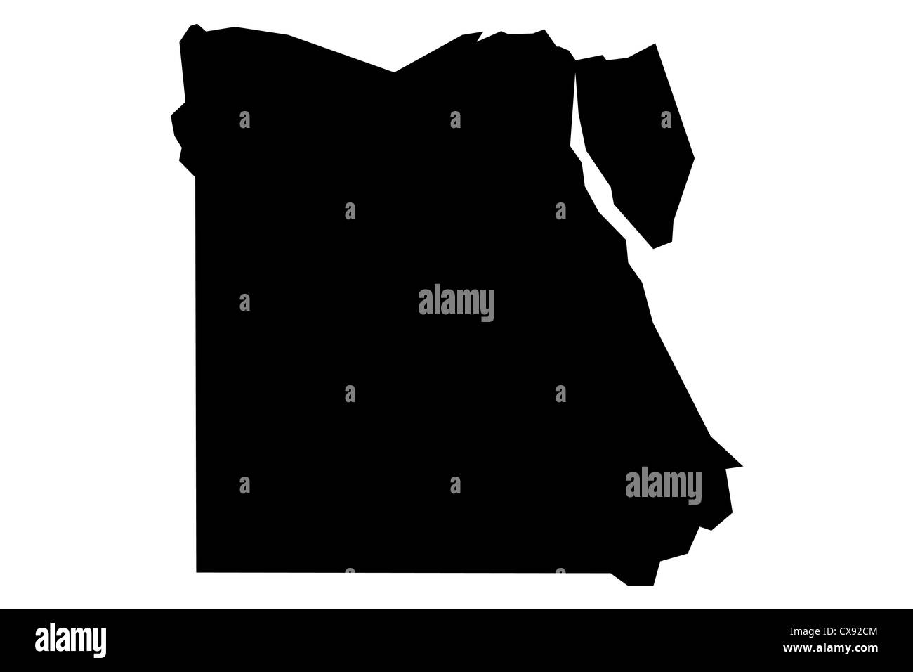 Silhouette egypt map hi-res stock photography and images - Alamy