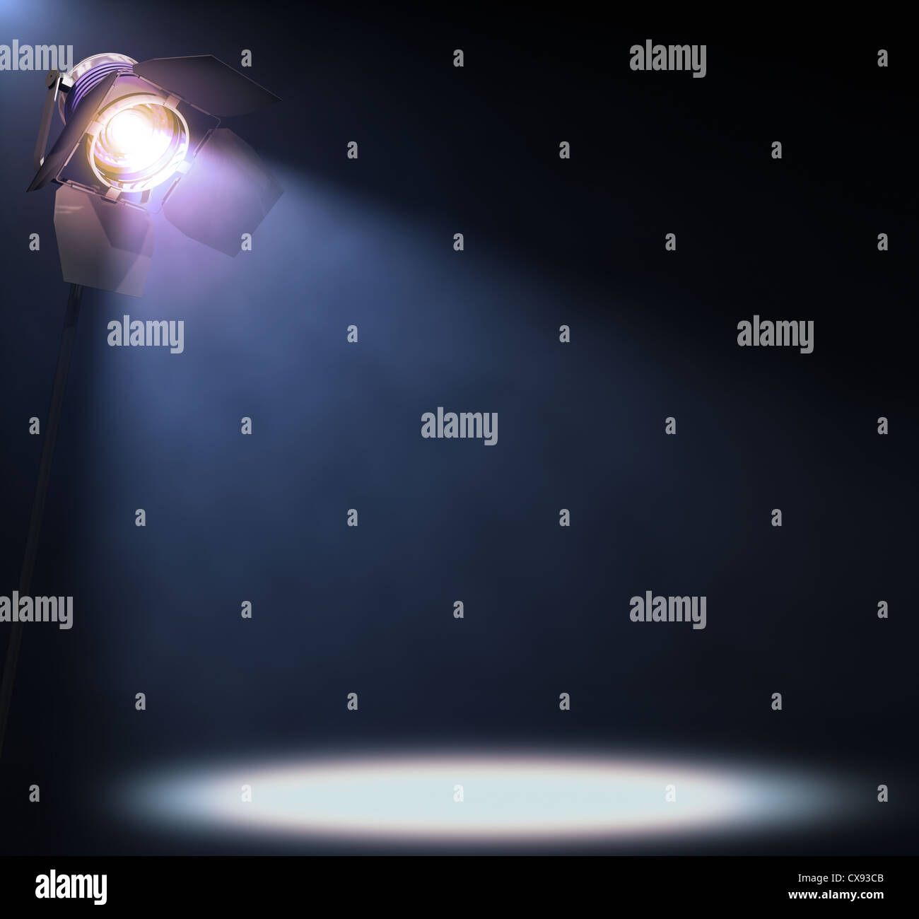 The lights illuminate the area where someone or something important is ...