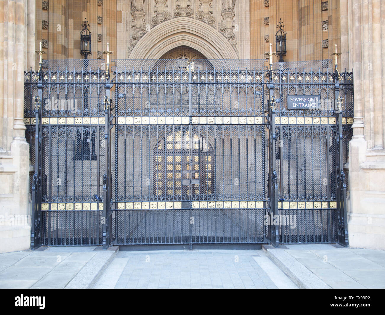 Sovereign entrance at the Houses of Parliament Stock Photo - Alamy