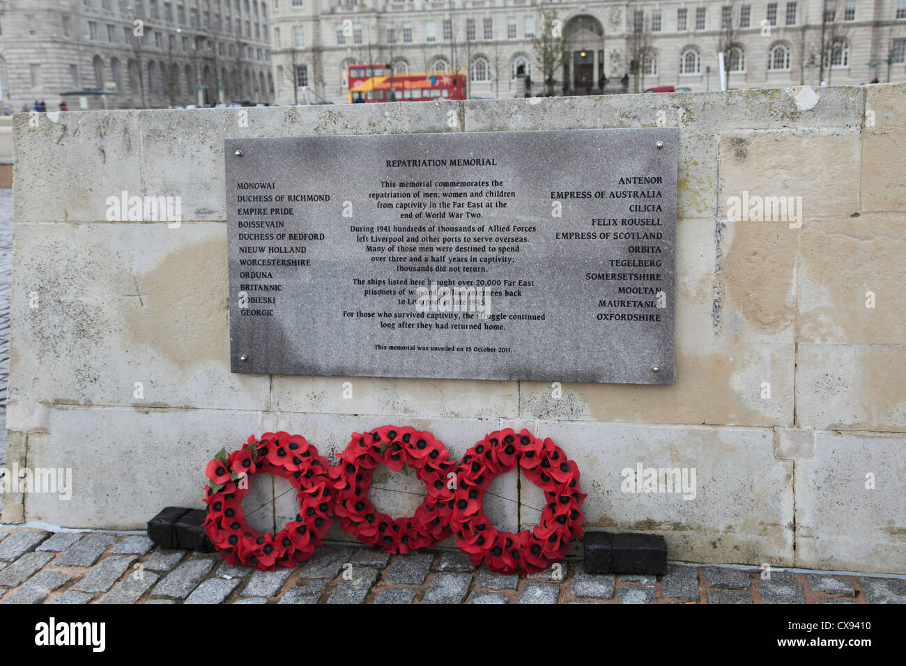 Repatriation Memorial, Pier Head, UNESCO World Heritage Site, Liverpool ...