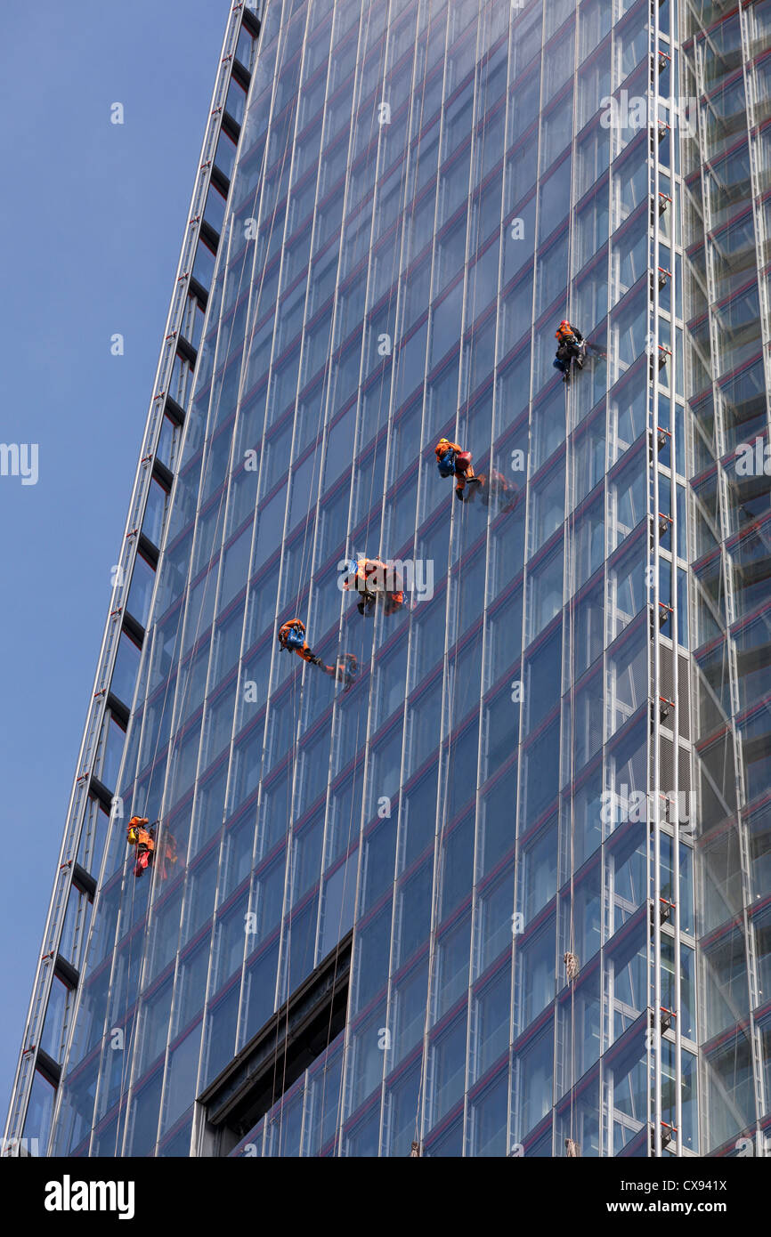Cleaners cleaning the windows of The Shard in London Stock Photo - Alamy Cleaners cleaning the windows of The Shard in London Stock Photo - Alamy