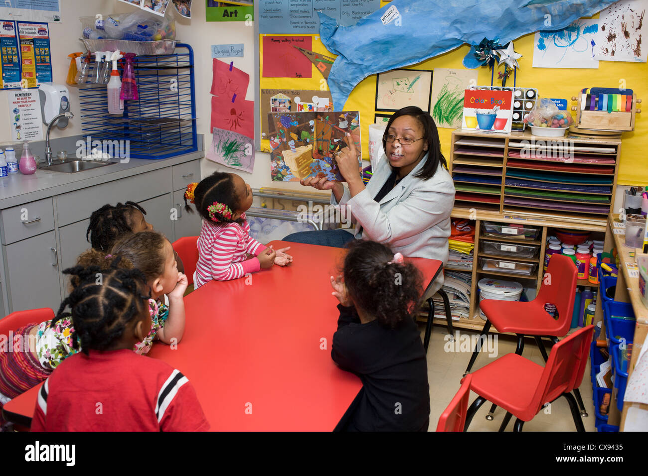 Preschool Teacher Reading