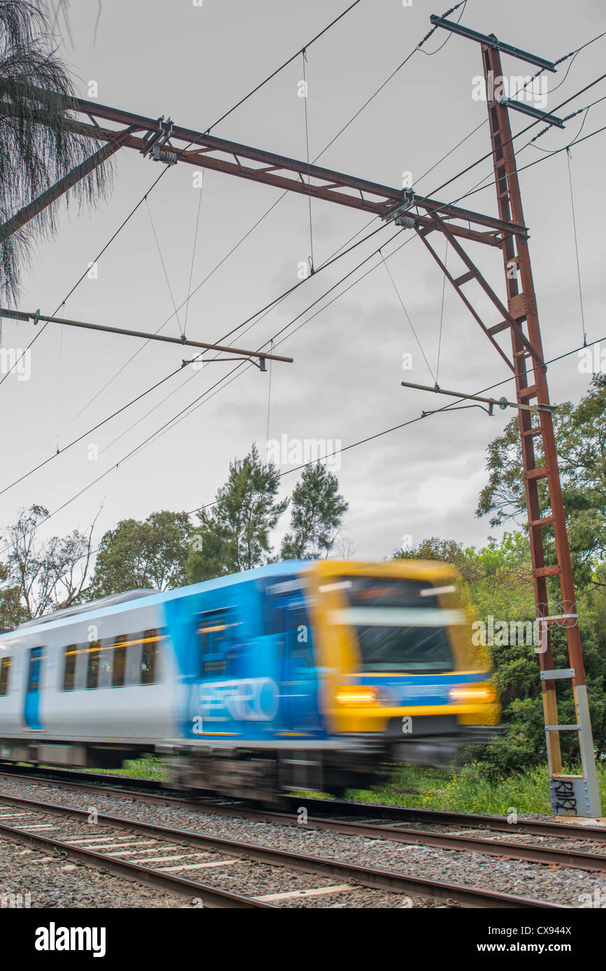 Melbourne train railway line hi-res stock photography and images - Alamy