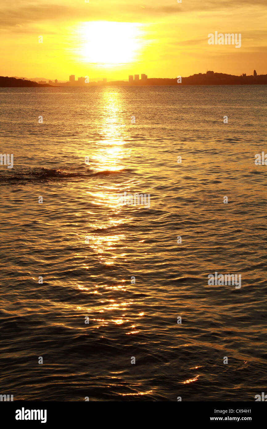 Sunrise over the sea Stock Photo - Alamy