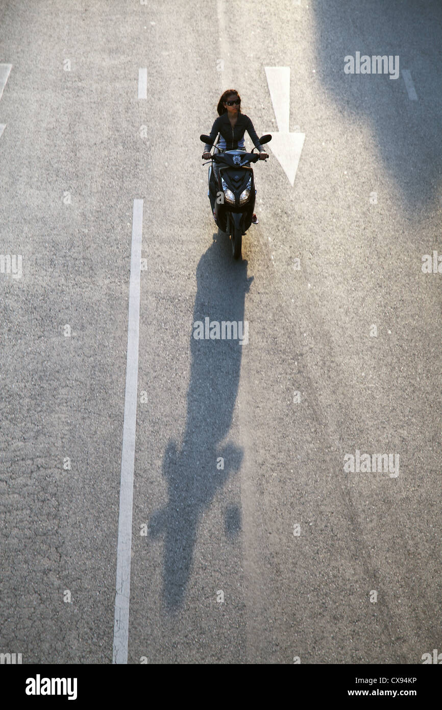 Motorbike shadow hi-res stock photography and images - Alamy