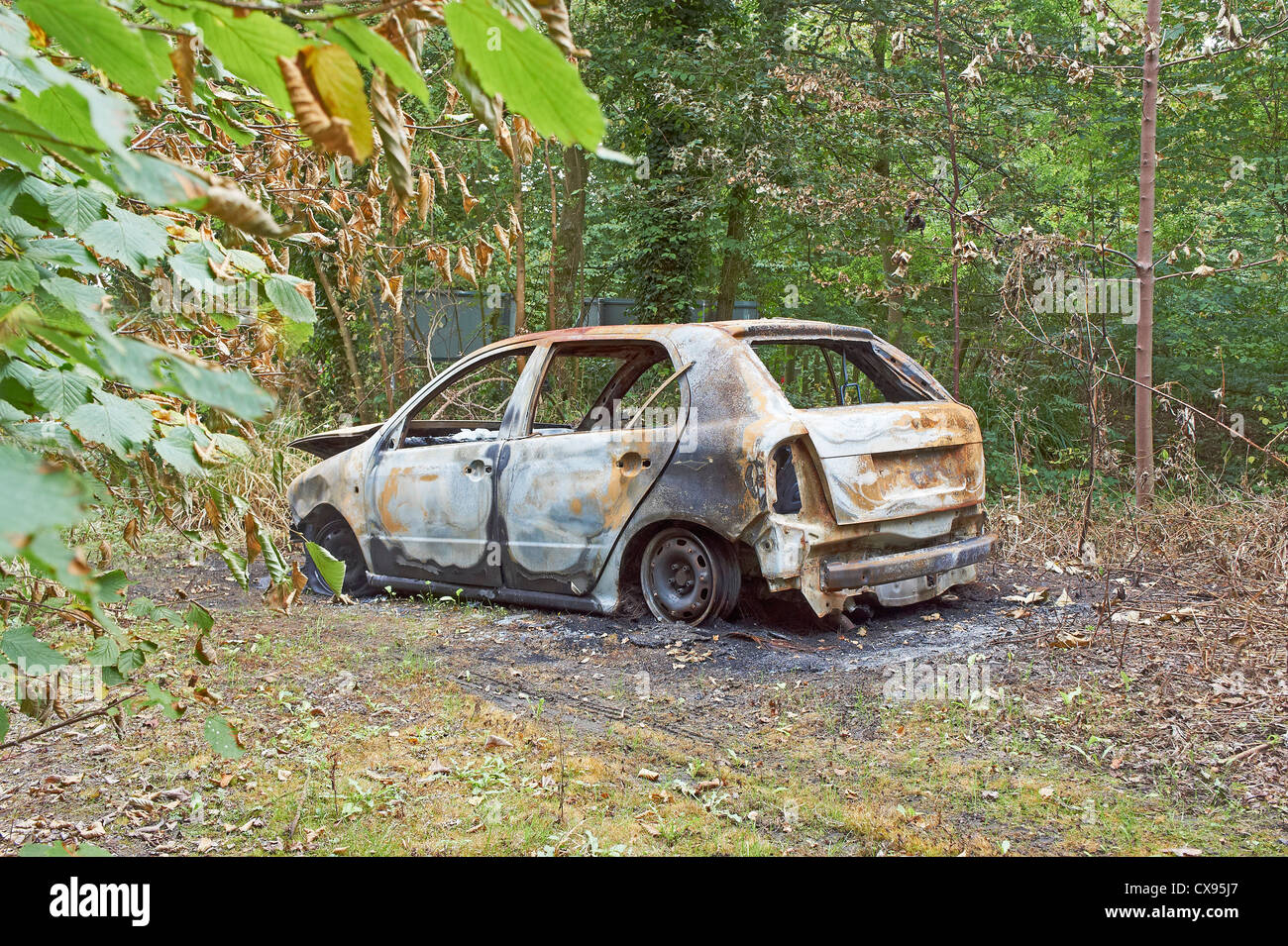 Burnt out car hi-res stock photography and images - Alamy