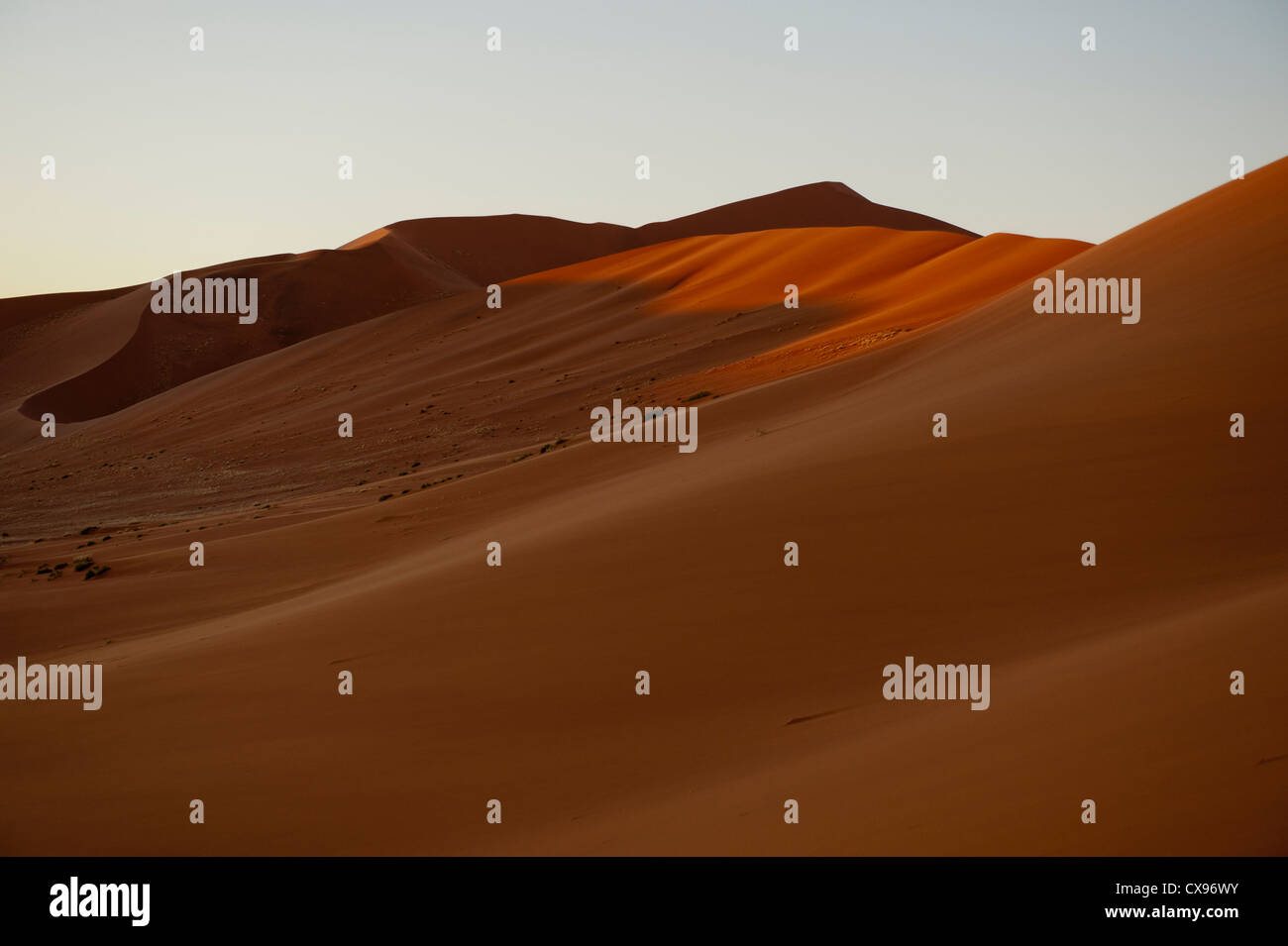 The red dunes of Sossusvlei, Namibia at sunrise Stock Photo - Alamy