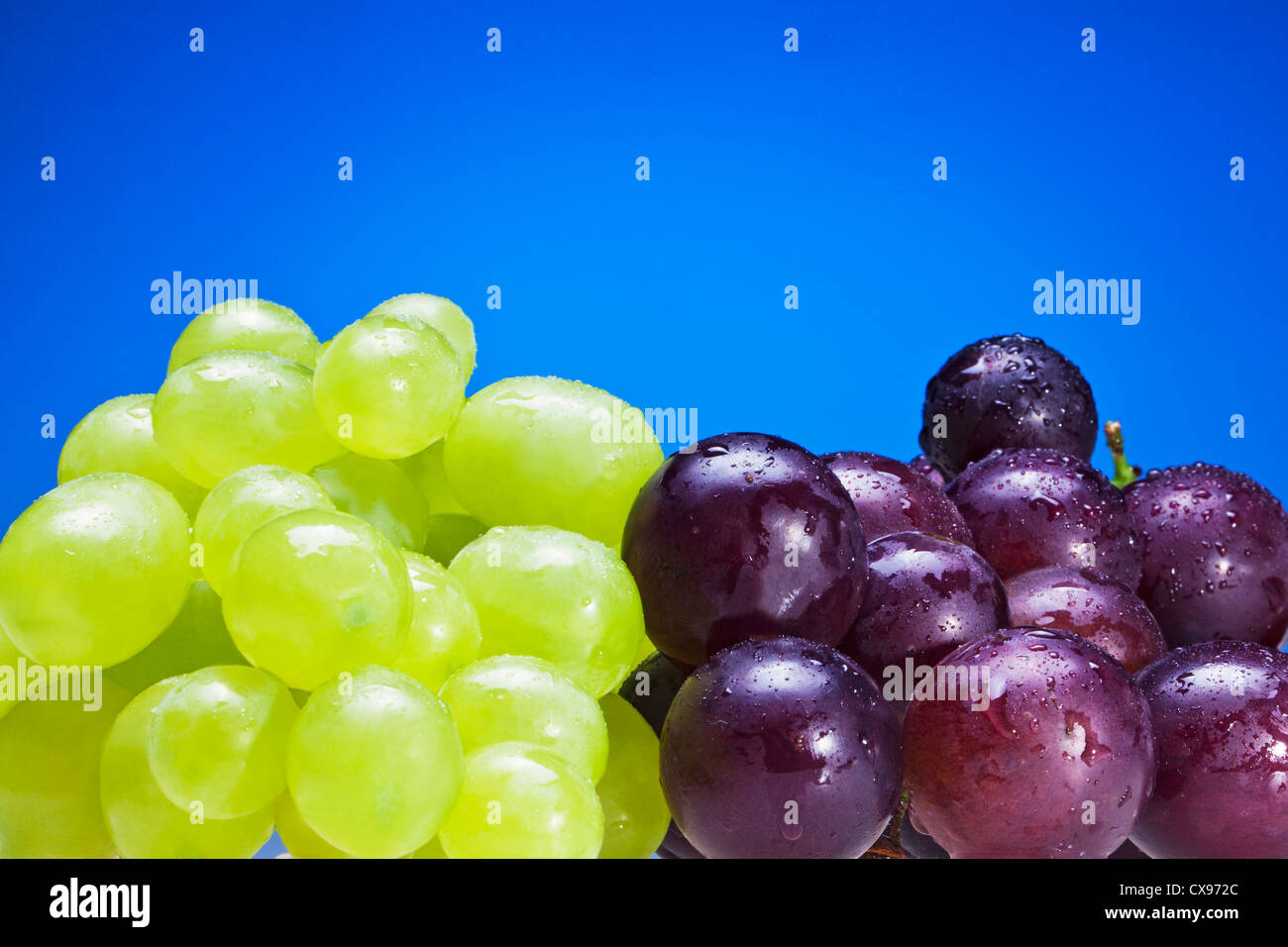 grapes on the table Stock Photo - Alamy