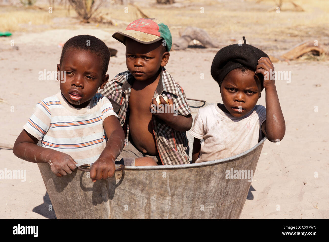 African Village Children