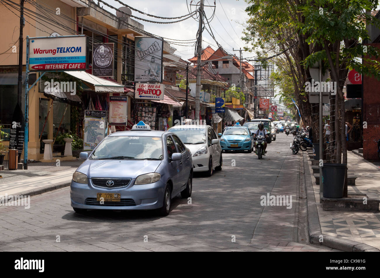 Jalan Legian (Legian Street), Kuta, Bali Stock Photo - Alamy
