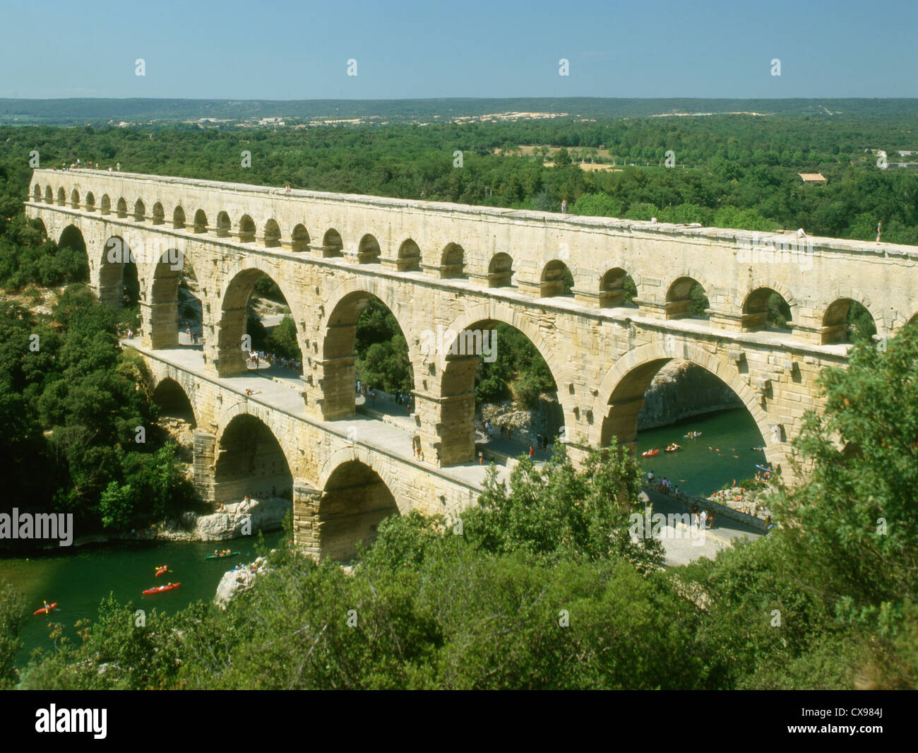 France Gard Pont-du-Gard Stock Photo - Alamy