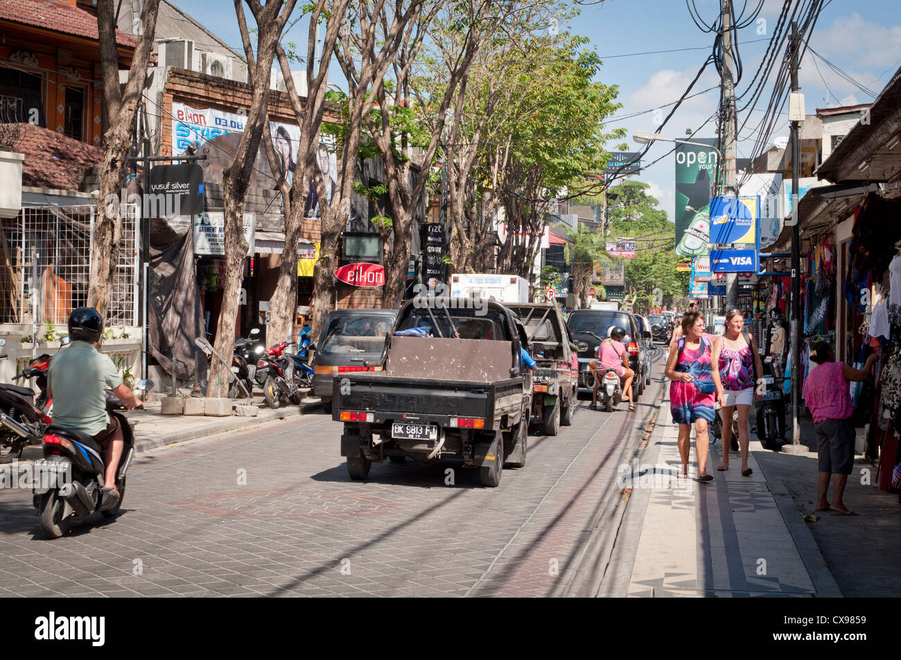 Jalan Legian (Legian Street), Kuta, Bali Stock Photo: 50605781 - Alamy