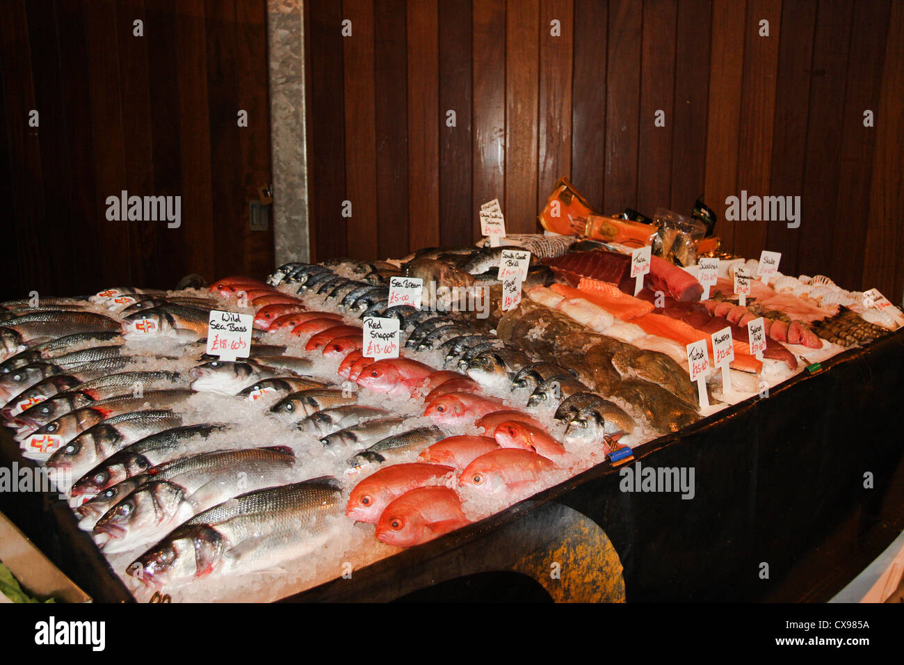 Selection fresh fish seafood hi-res stock photography and images - Alamy