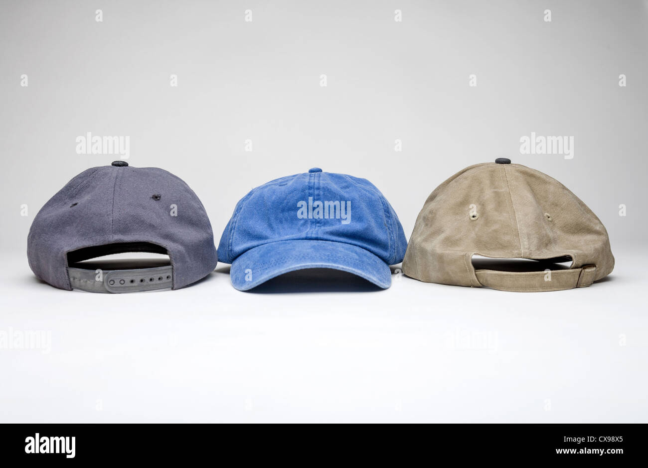 A collection of baseball style hats Stock Photo - Alamy