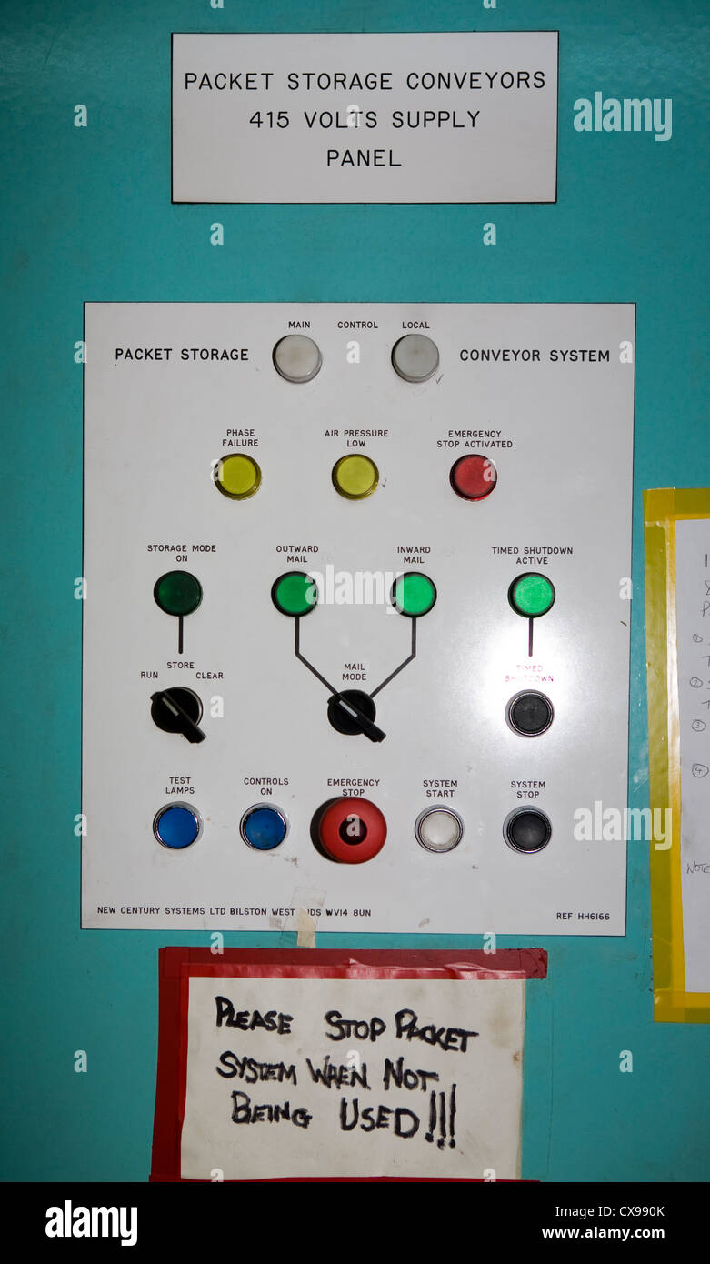 Packet Storage Conveyor 3 phase control panel. electrical installation ...