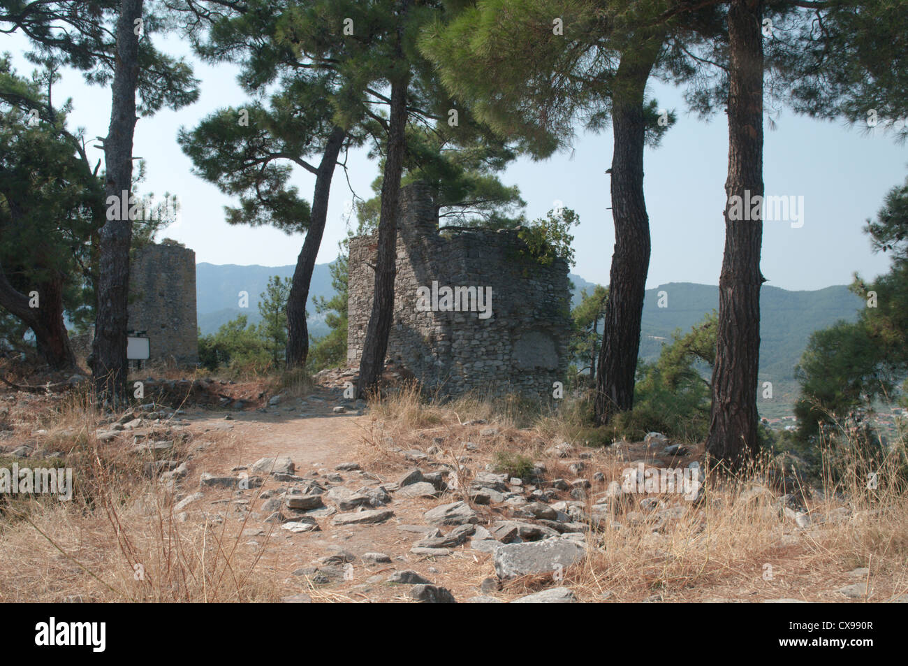 Thassos Greece. Site of the Sanctuary of Pythius Apollo and the ...