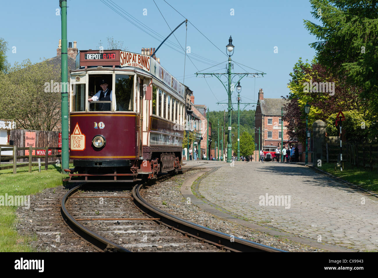 Beamish museum tram hi-res stock photography and images - Alamy
