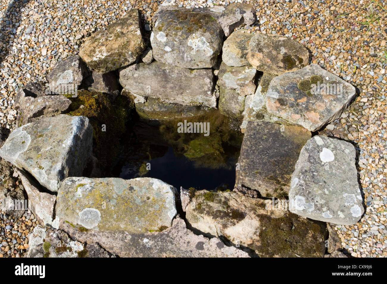 Roman Tank and storage well Vindolanda Fort Northumberland April 2012 ...