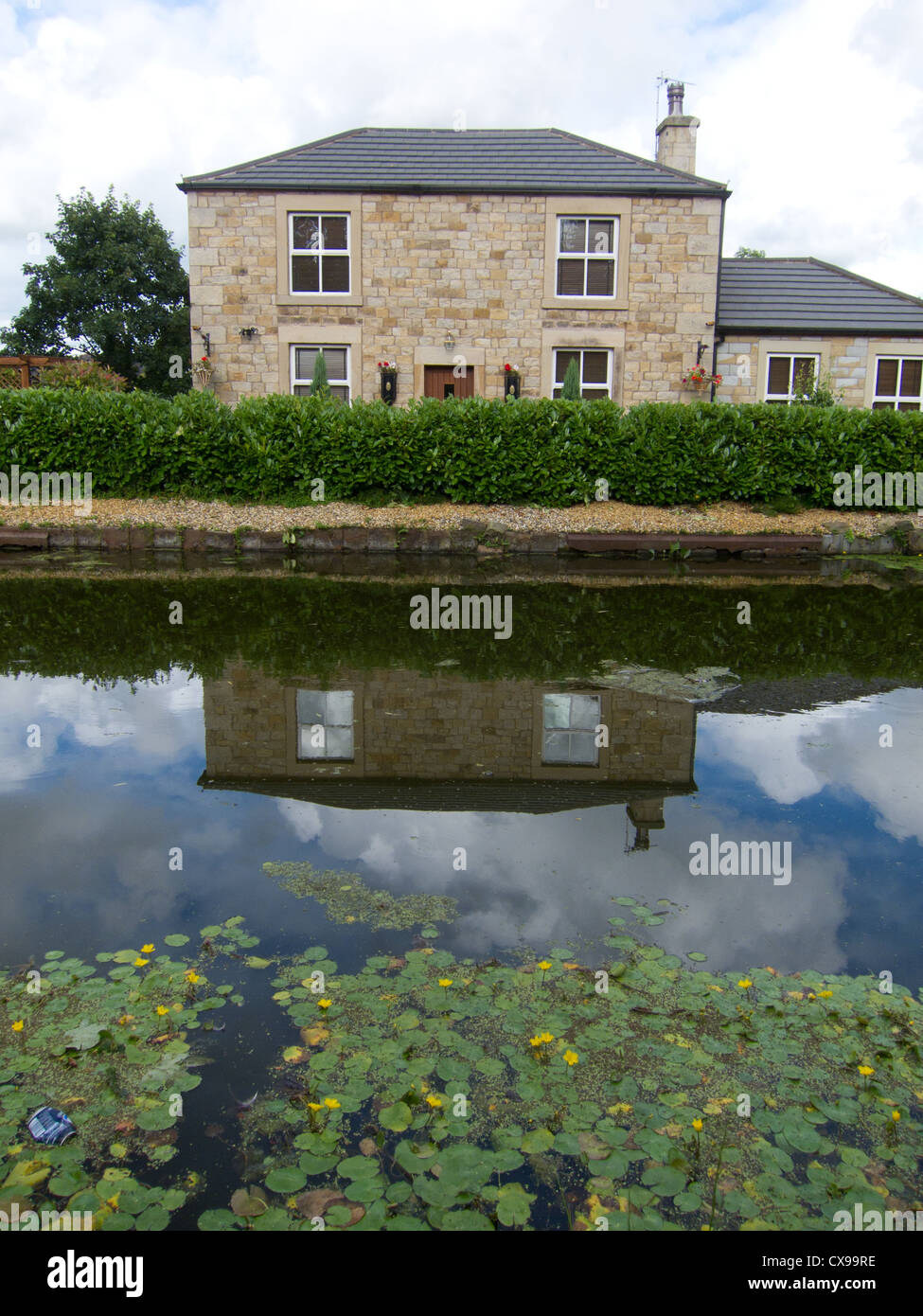 early victorian 19th century traditional stone house in britain ...