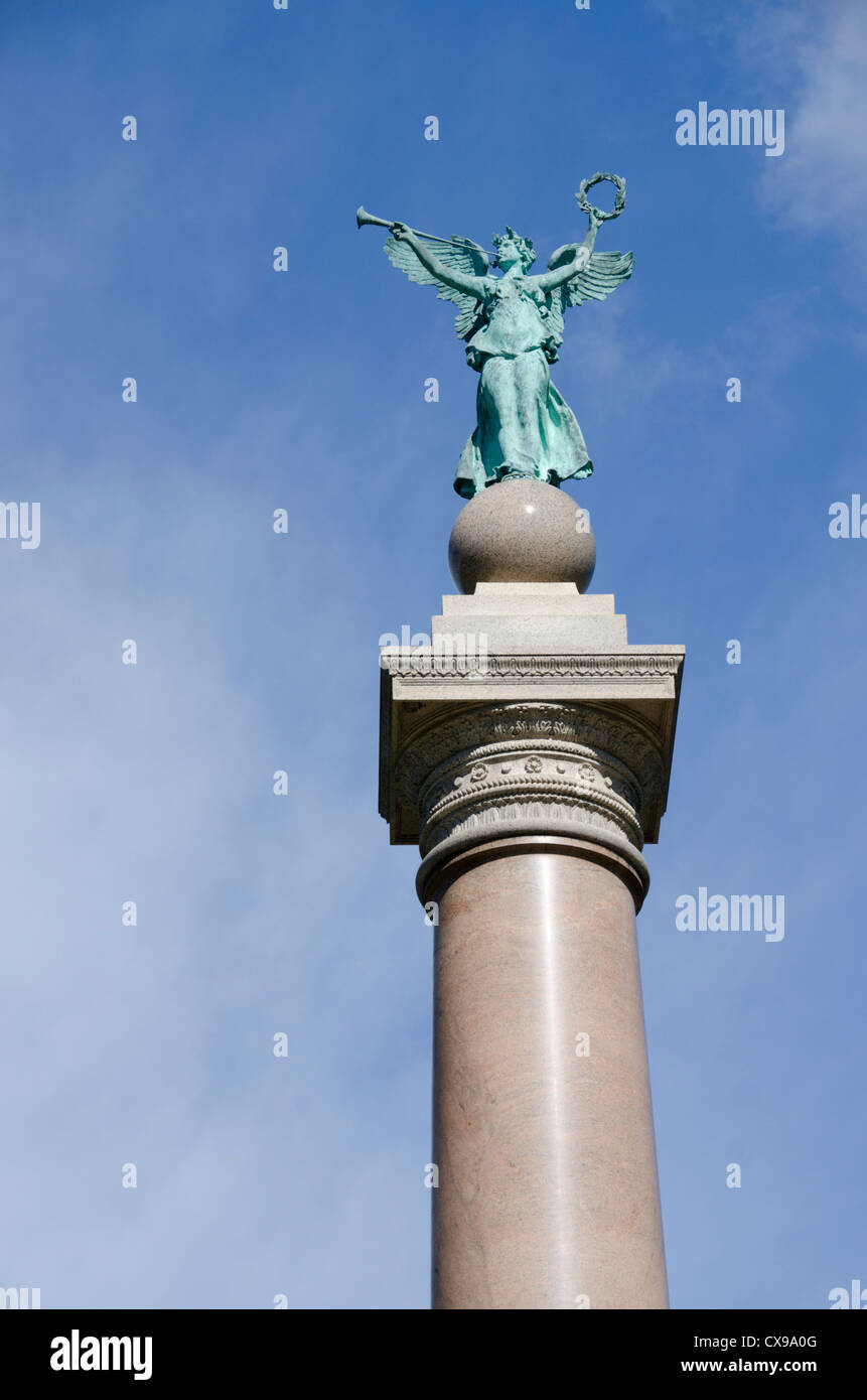 New York, West Point US Military Academy, Trophy Point. Battle Monument ...