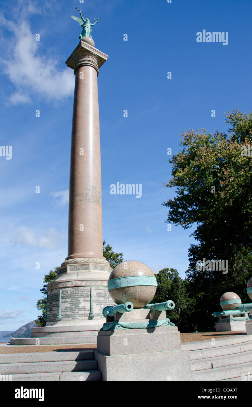 New York, West Point US Military Academy, Trophy Point. Battle Monument ...