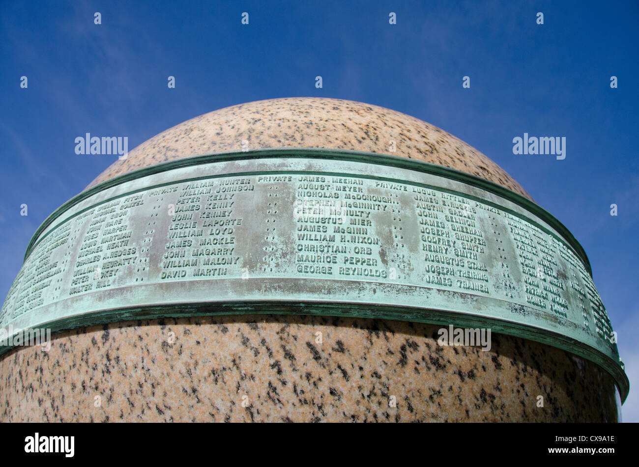 New York, West Point US Military Academy, Trophy Point. Battle Monument ...