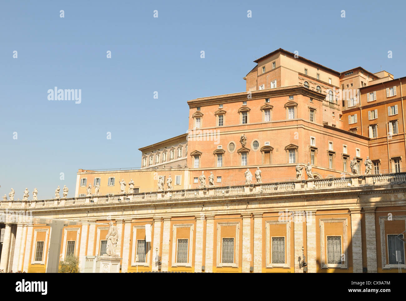 Architectural detail of papal residence in Vatican City, Vatican Stock ...