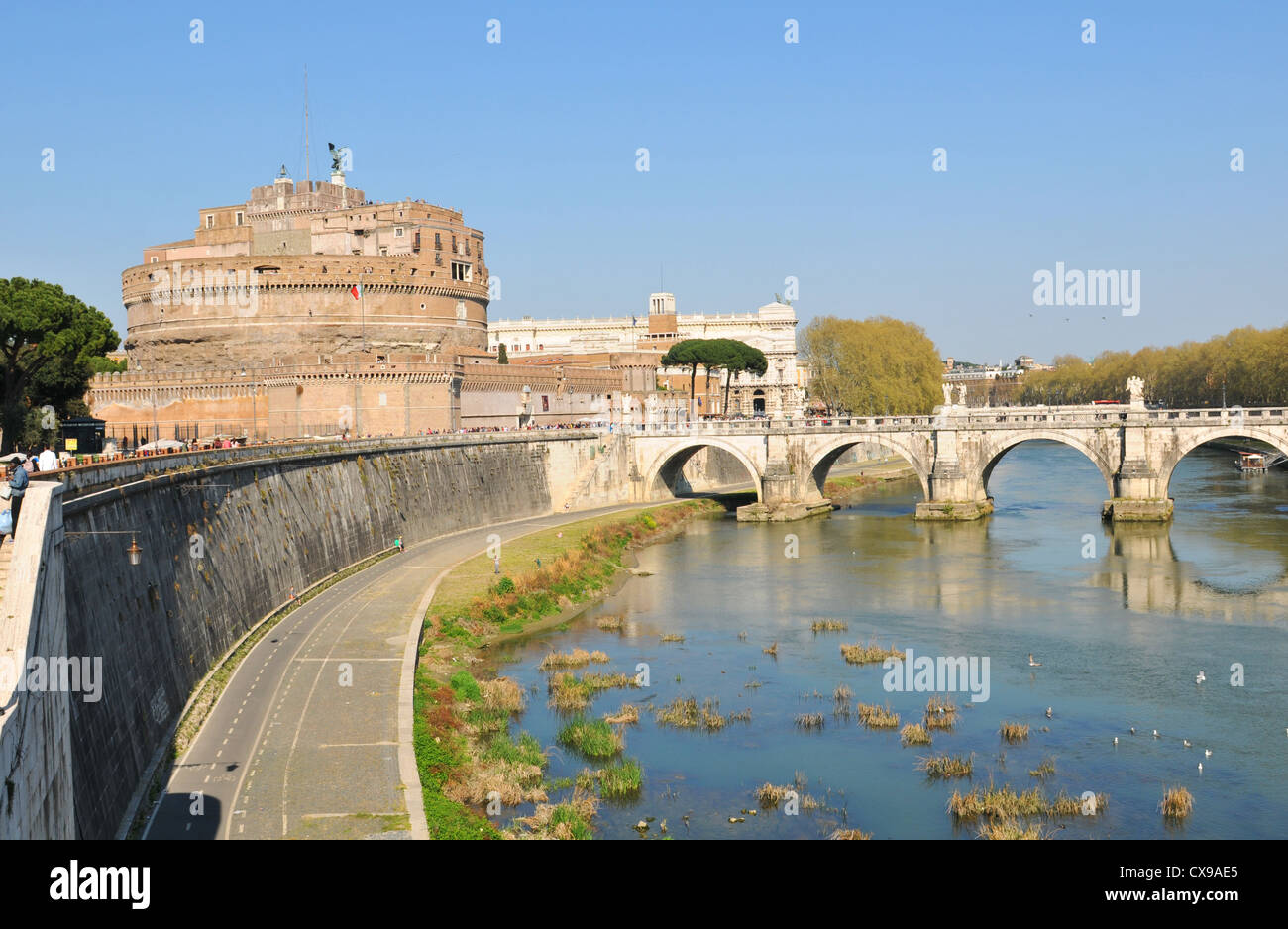 Old castle by the river Tibre in Prati district of Rome Stock Photo - Alamy