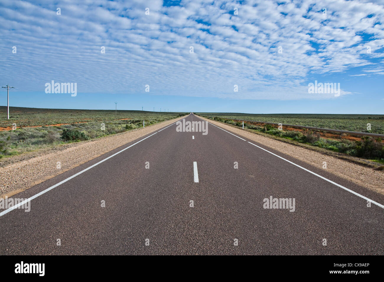 stuart highway in southern australia Stock Photo - Alamy