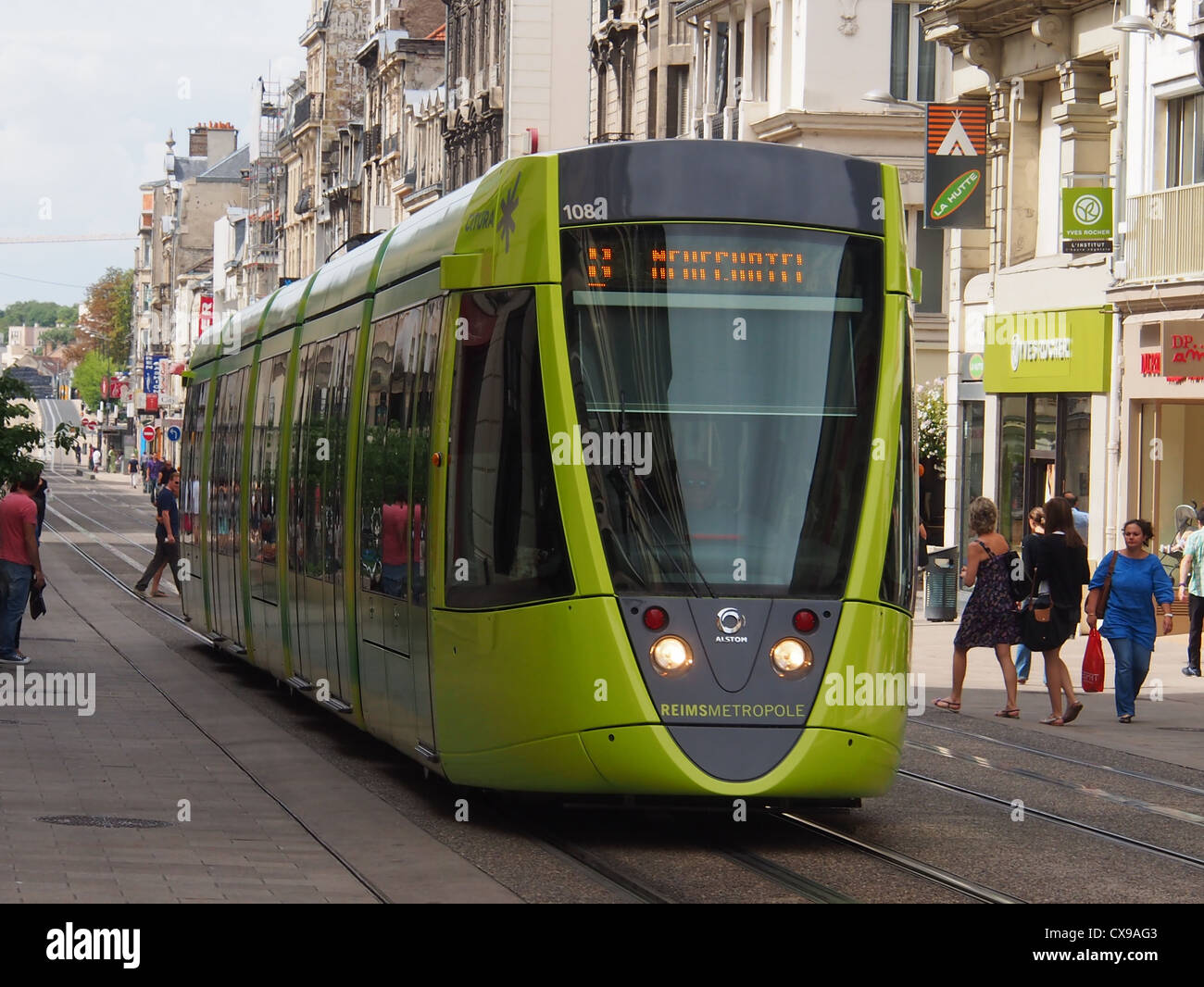 Trams in Reims Stock Photo - Alamy
