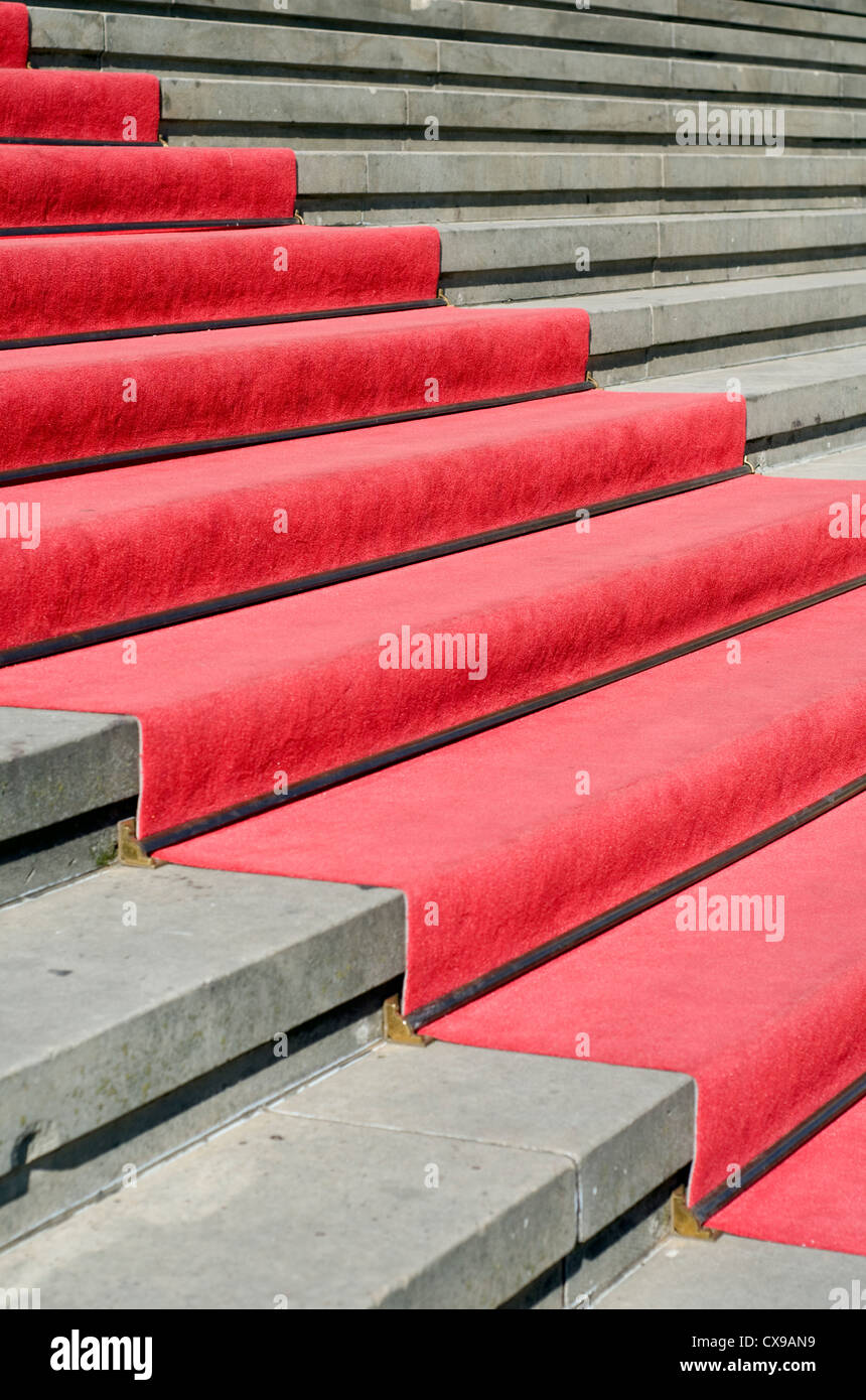 Red carpet and steps outside the Konzerthaus concert hall in Berlin ...
