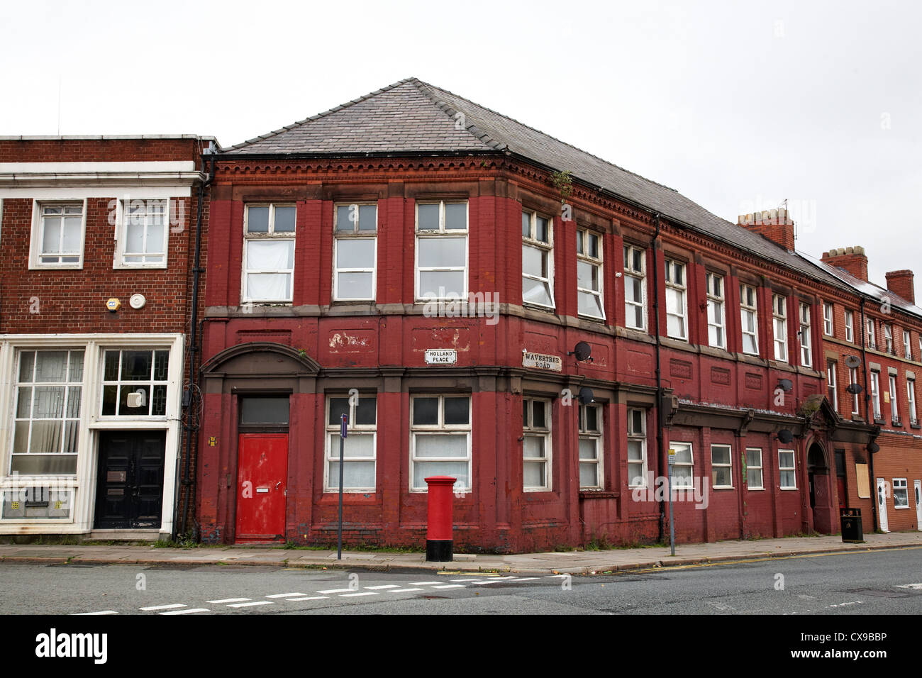 Closed down sorting post office in Liverpool Merseyside UK Stock Photo ...