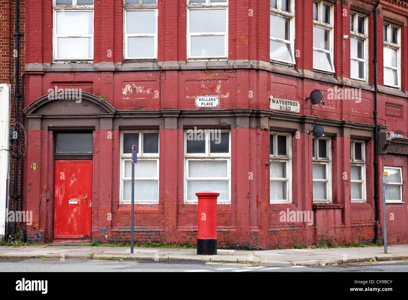 Closed down sorting post office in Liverpool Merseyside UK Stock Photo ...