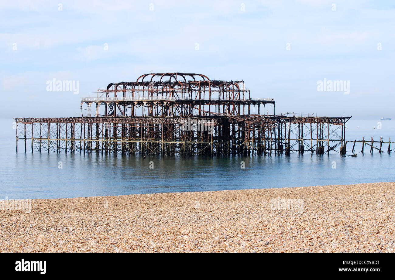 Burnt Out Brighton Pier High Resolution Stock Photography and Images ...