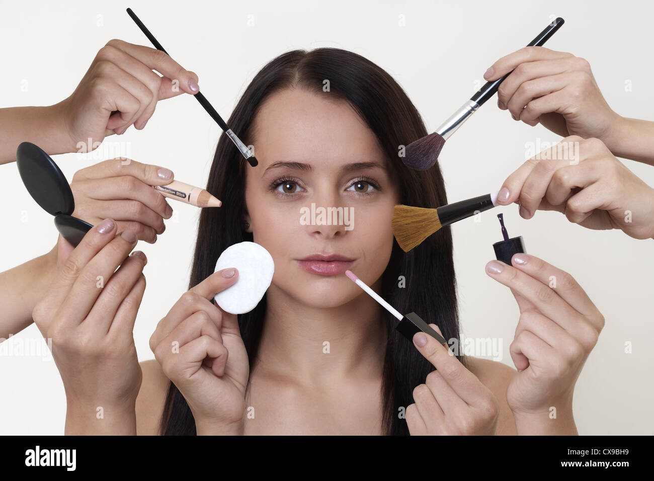 Woman multiple arms hi-res stock photography and images - Alamy